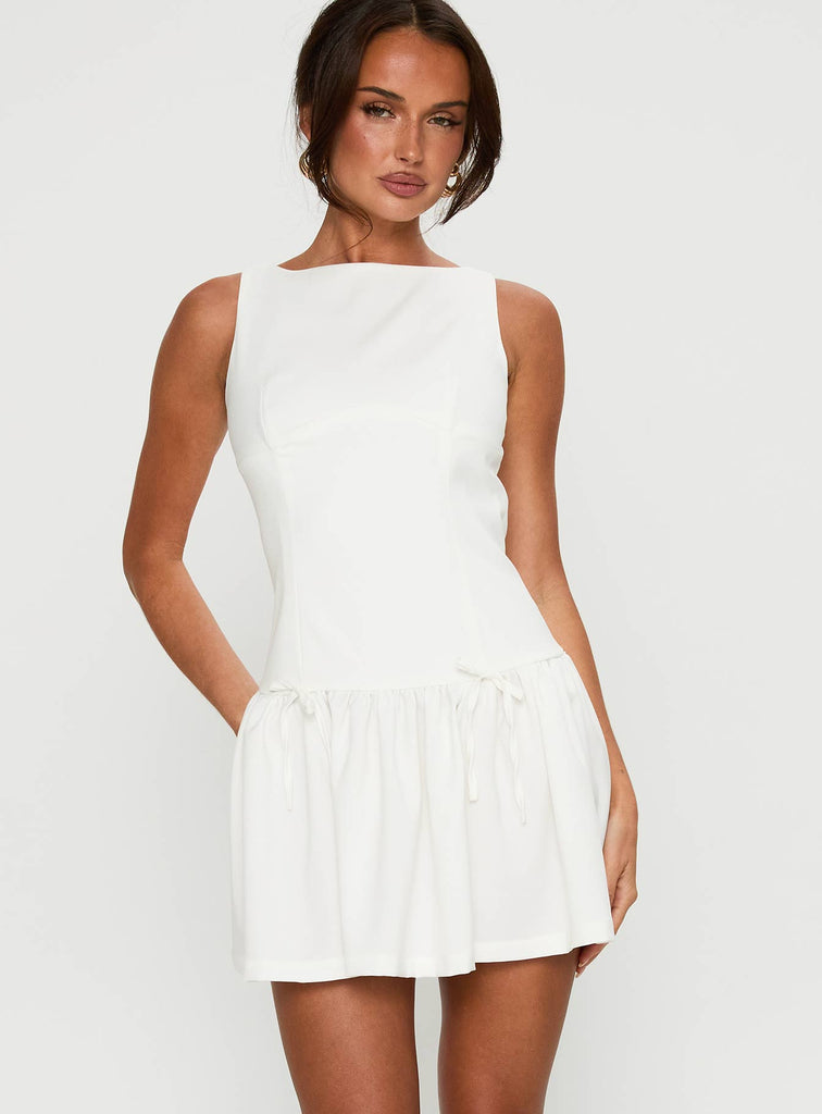 Milienne Mini Dress White | Princess Polly