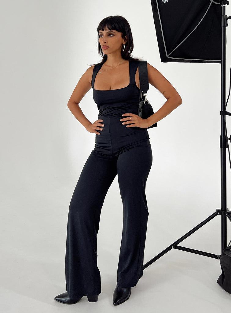 Tressi Long Catsuit Black | Princess Polly