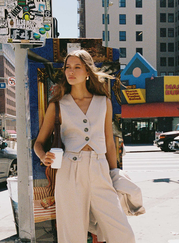 Murison Vest Beige | Princess Polly