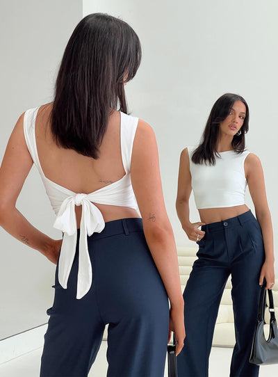 Archer Pants Navy | Princess Polly USA