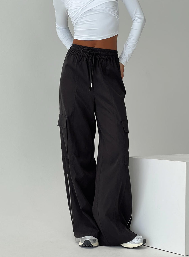 Presson Cargo Pants Washed Black | Princess Polly