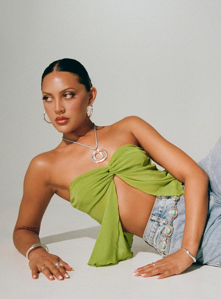 Tinker Top Green | Princess Polly