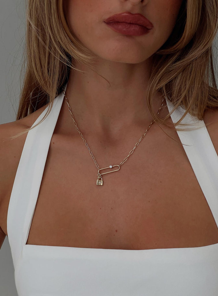 Life In Peace Necklace Gold | Princess Polly