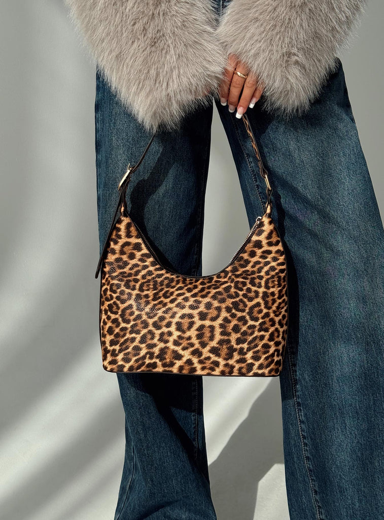 Glazier Shoulder Bag Leopard | Princess Polly