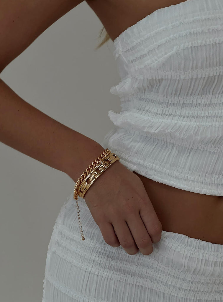 Mitzo Bracelet Pack Gold | Princess Polly