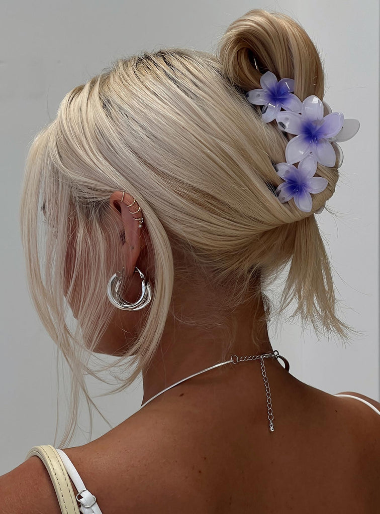 Chianti Frangipani Claw Clip Purple | Princess Polly