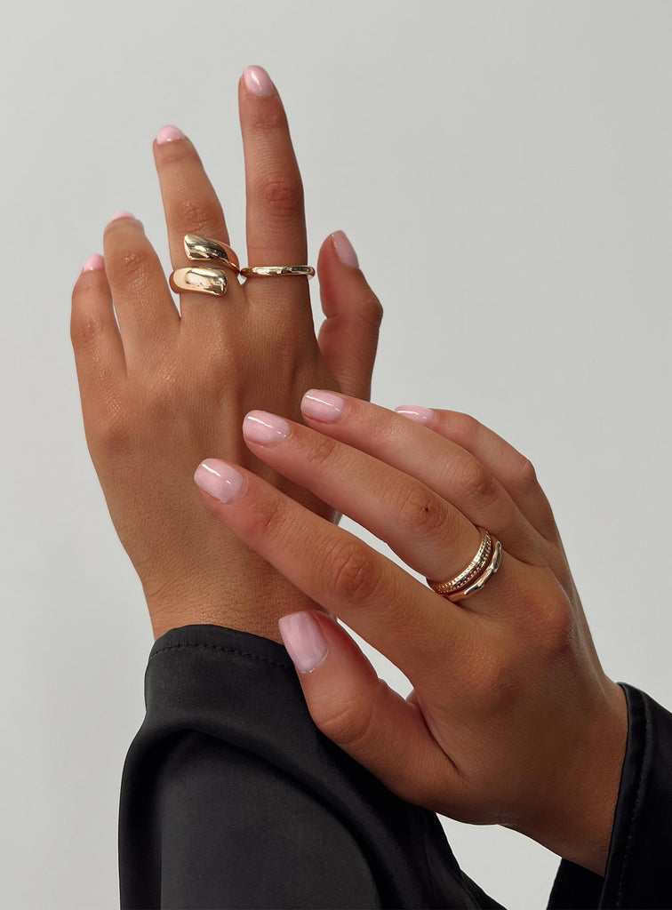 Stacks Ring Pack Gold | Princess Polly