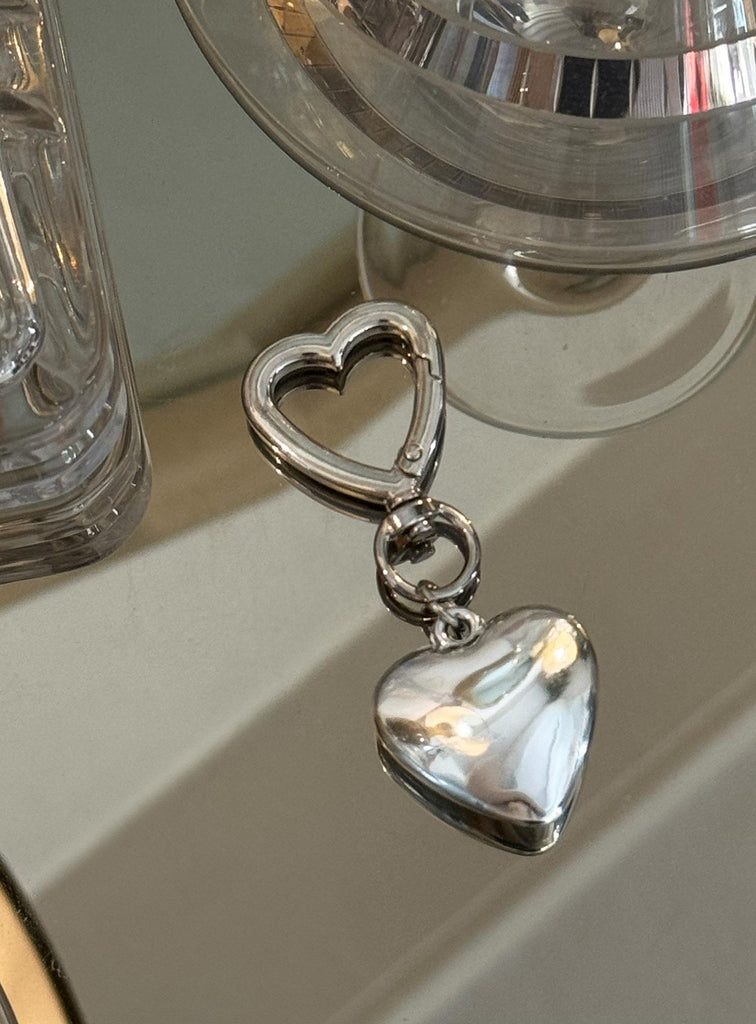 Two Lovers Key Ring Silver | Princess Polly