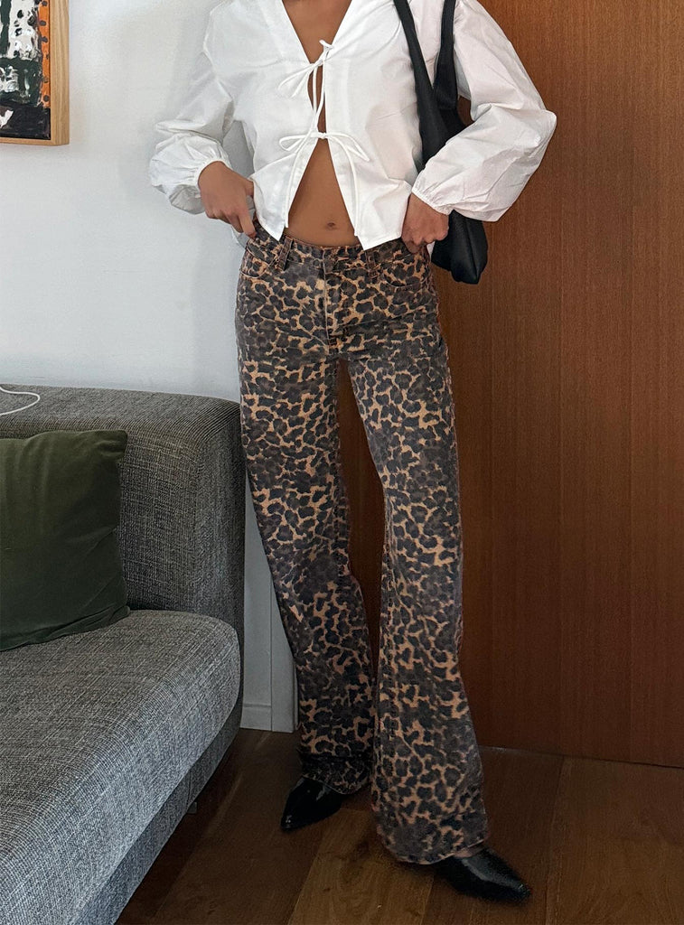Top Model Jeans Leopard | Princess Polly