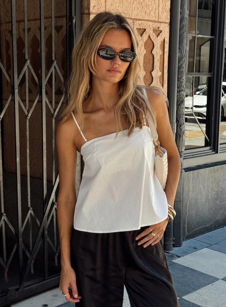 Trapeze Strapless Top White | Princess Polly USA