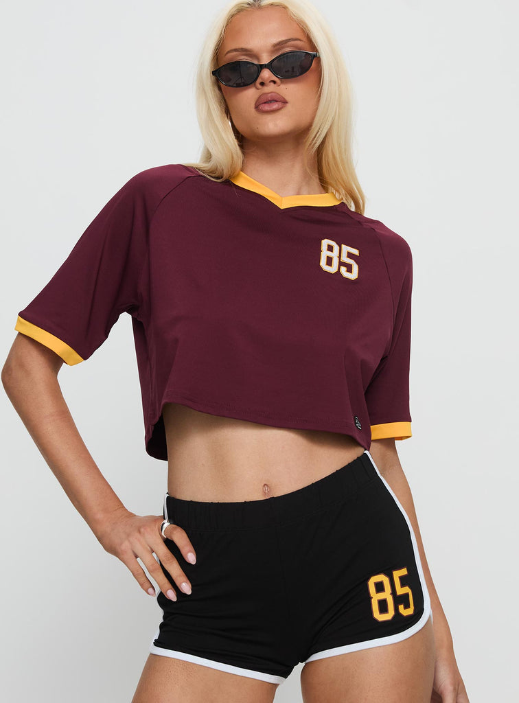 ASU Cropped Soccer Jersey Tee | Princess Polly