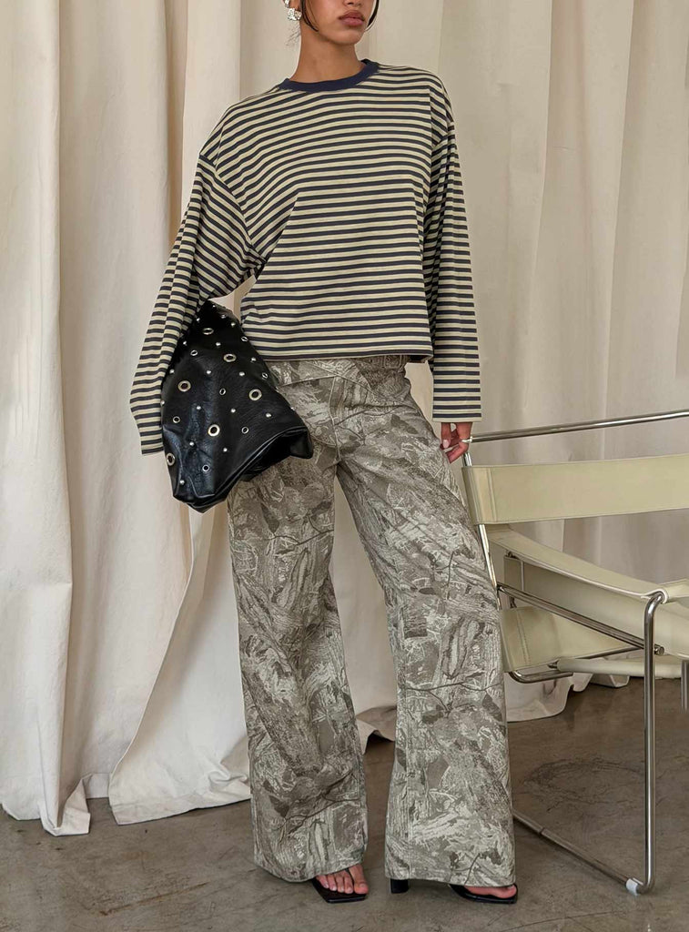 Mckinley Denim Cargo Pant Camoflauge | Princess Polly