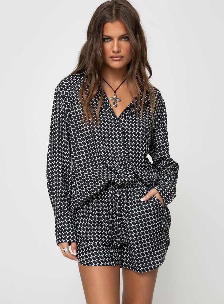 Mareena Geo Set Black / White | Princess Polly