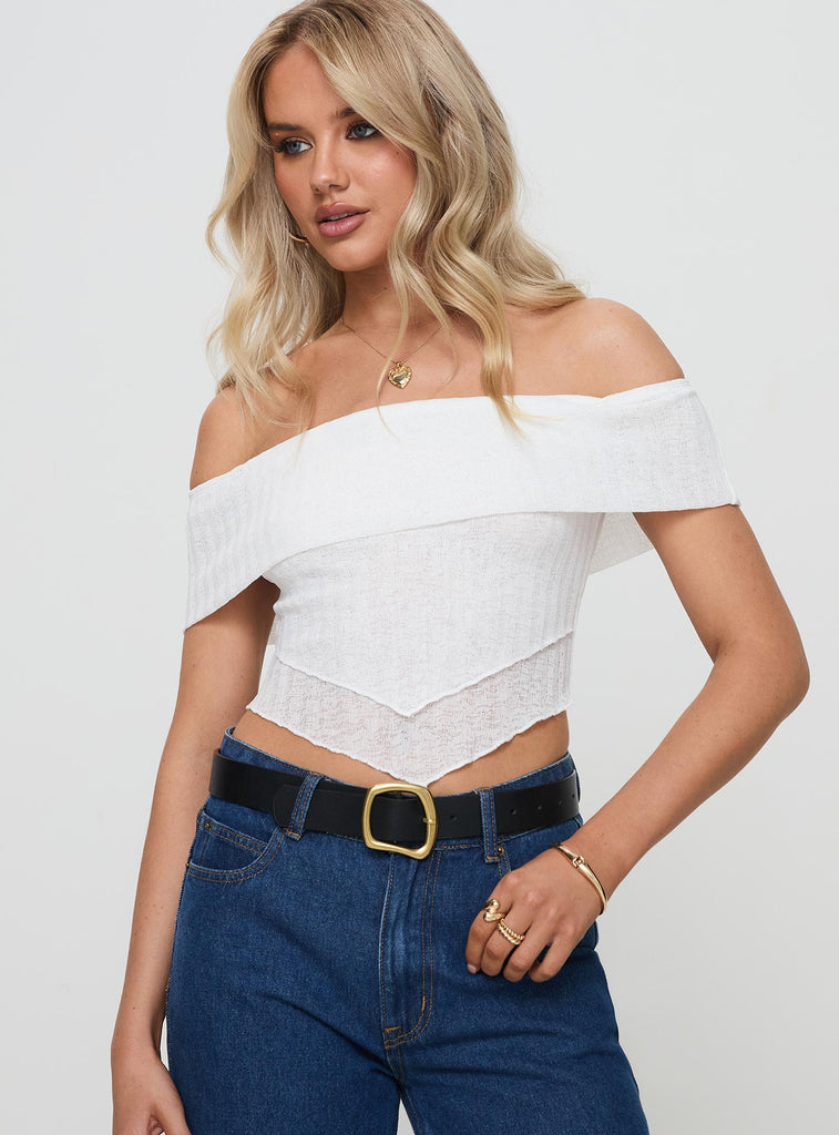 Moonage Top White | Princess Polly