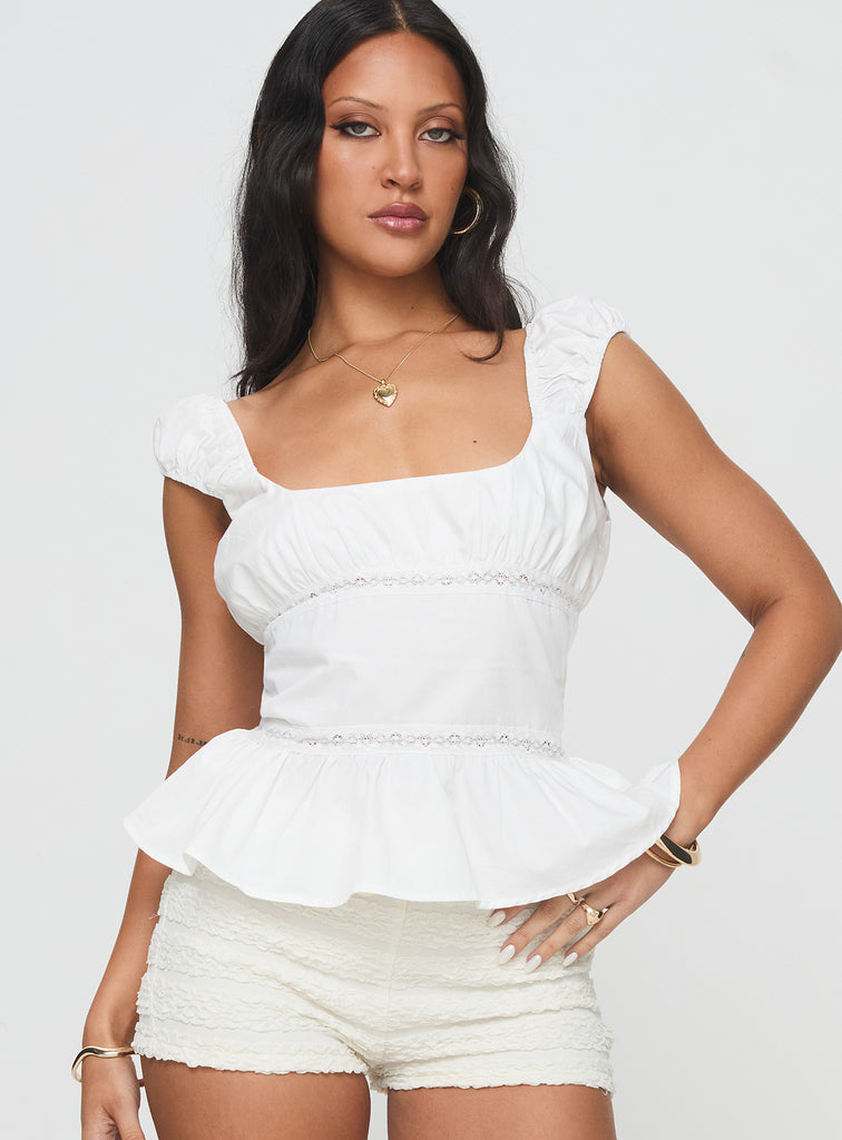 Somi Top White | Princess Polly