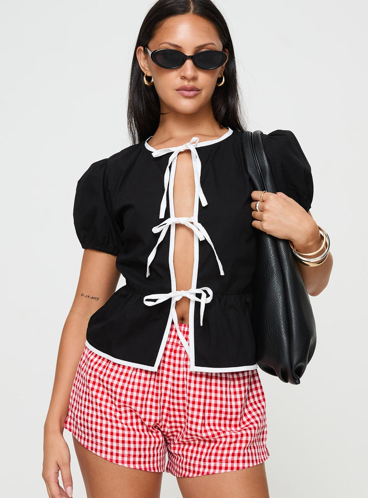 Ryota Blouse Black | Princess Polly