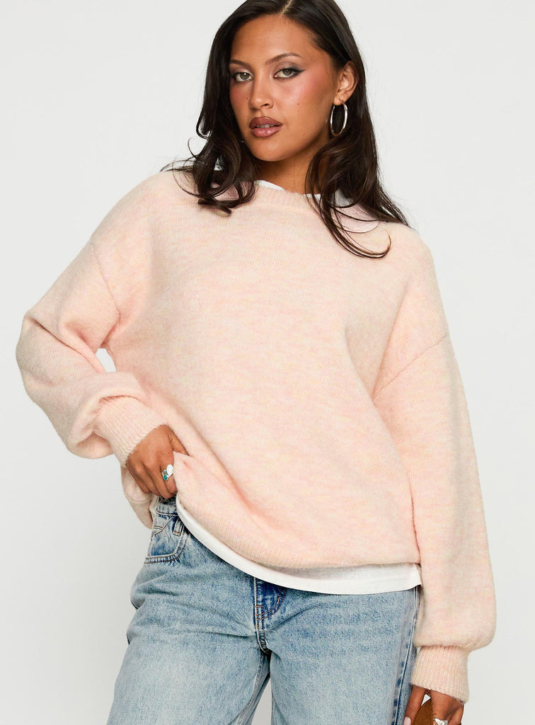 Ryanna Sweater Pink | Princess Polly