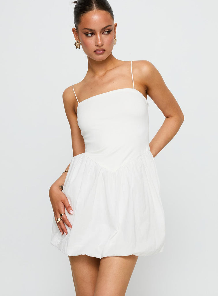 Vista Amora Mini Dress White | Princess Polly