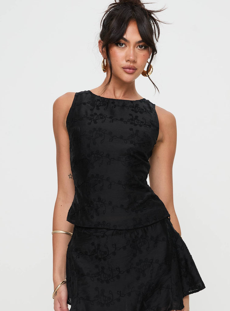 Perilla Lace Top Black | Princess Polly