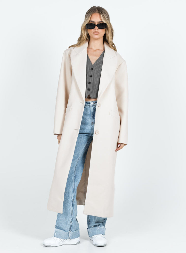 Olsen Coat Cream | Princess Polly