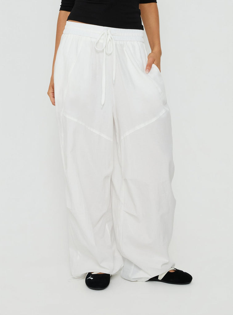 Mankind Baggy Cargo Pants White | Princess Polly