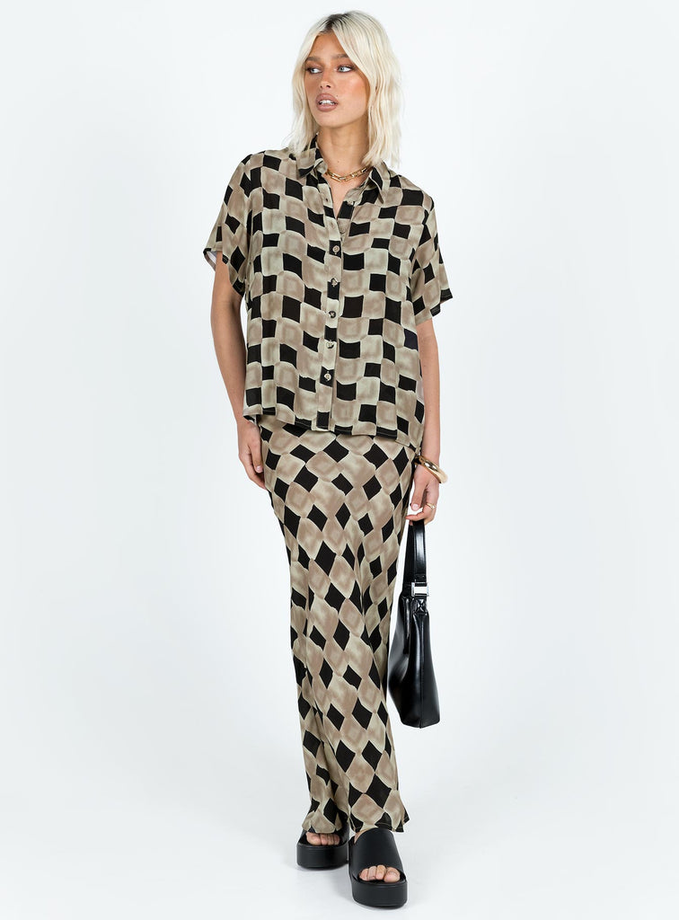 Bekka Set Brown / Black | Princess Polly