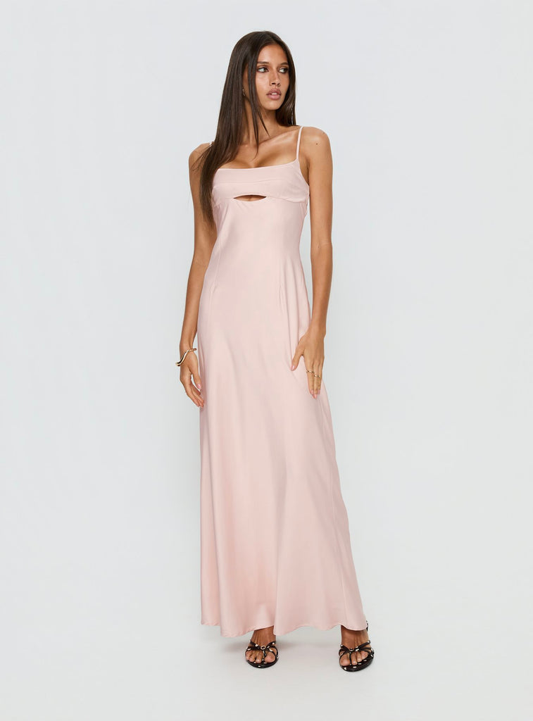 Powell Maxi Dress Light Pink | Princess Polly