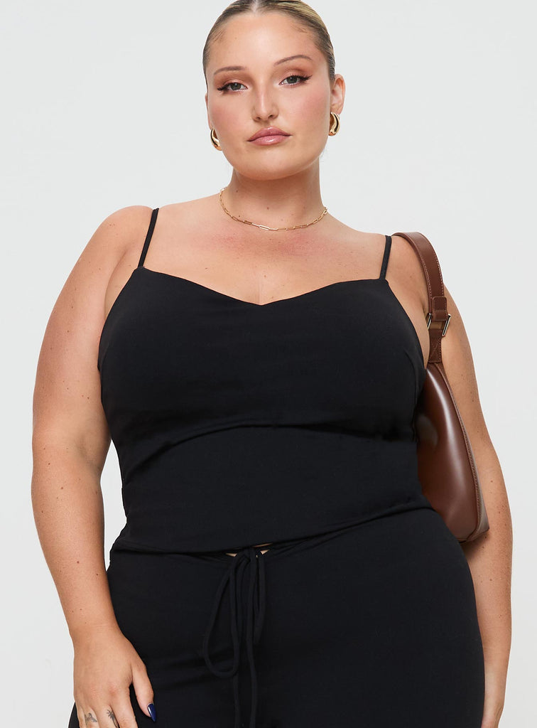 Evanda Top Black Curve | Princess Polly USA