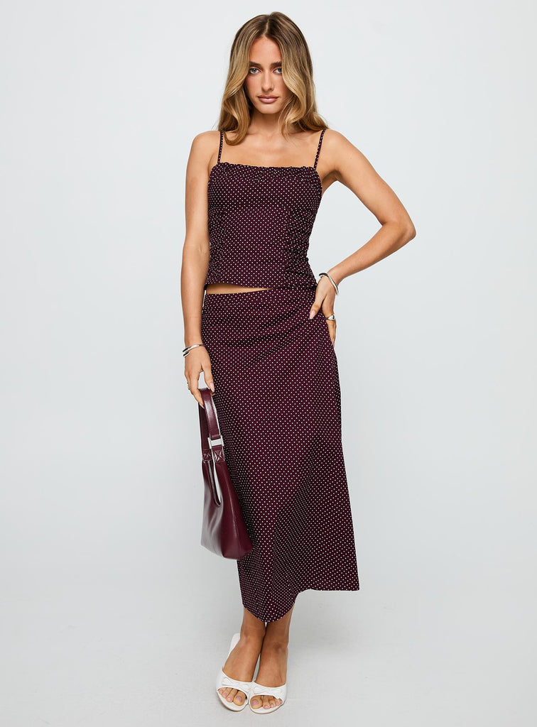 Shining Mirrors Set Burgundy | Princess Polly