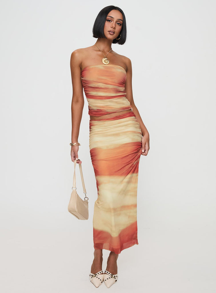 Greendale Set Orange Multi | Princess Polly