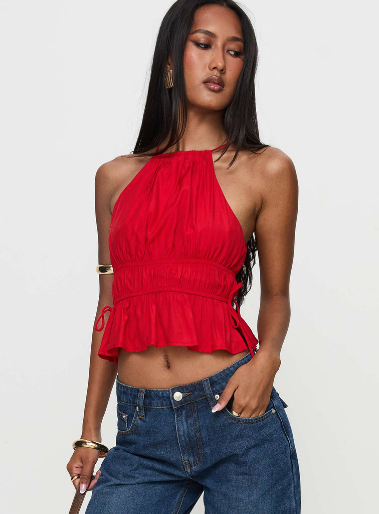 Rozier Top Red | Princess Polly