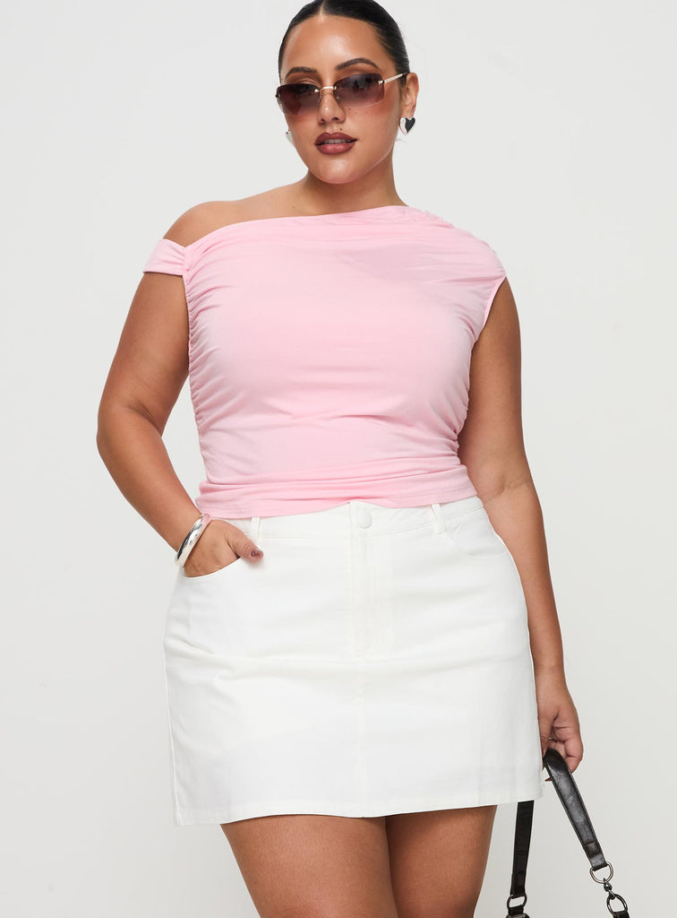 Returna Skort White Curve | Princess Polly