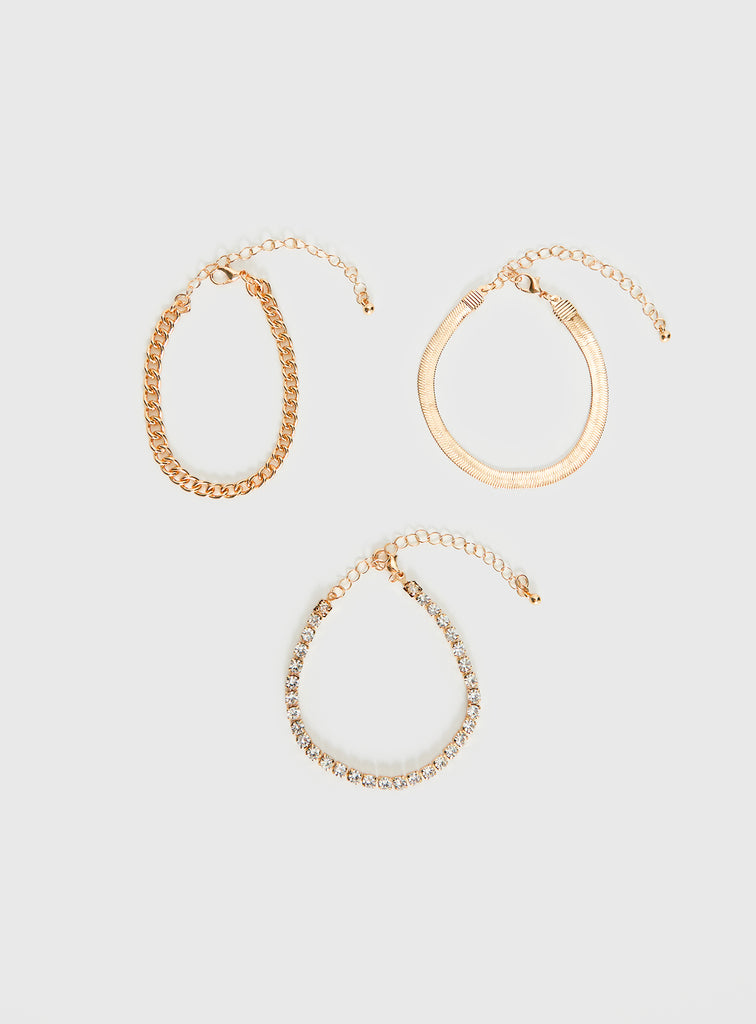 Harloe Bracelet Pack Gold | Princess Polly