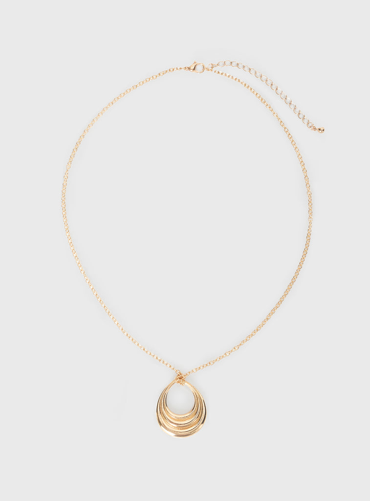 Sweet Disaster Necklace Gold | Princess Polly