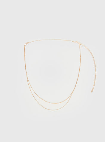 Dressed Up Dainty Chain Belt Gold | Princess Polly