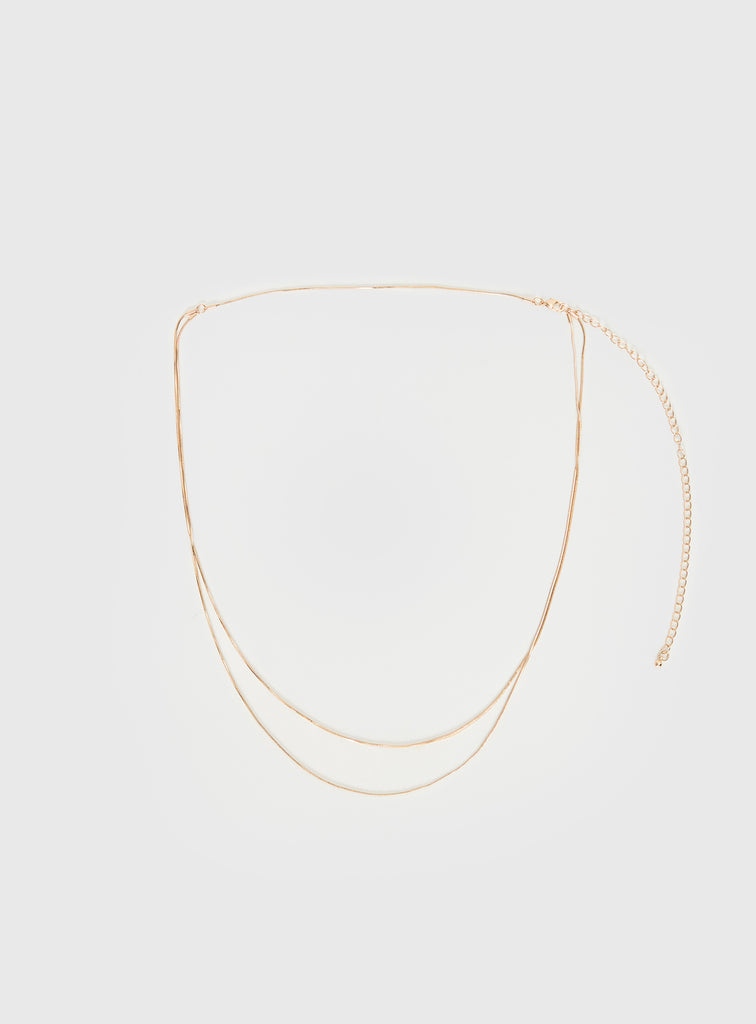 Dressed Up Dainty Chain Belt Gold | Princess Polly