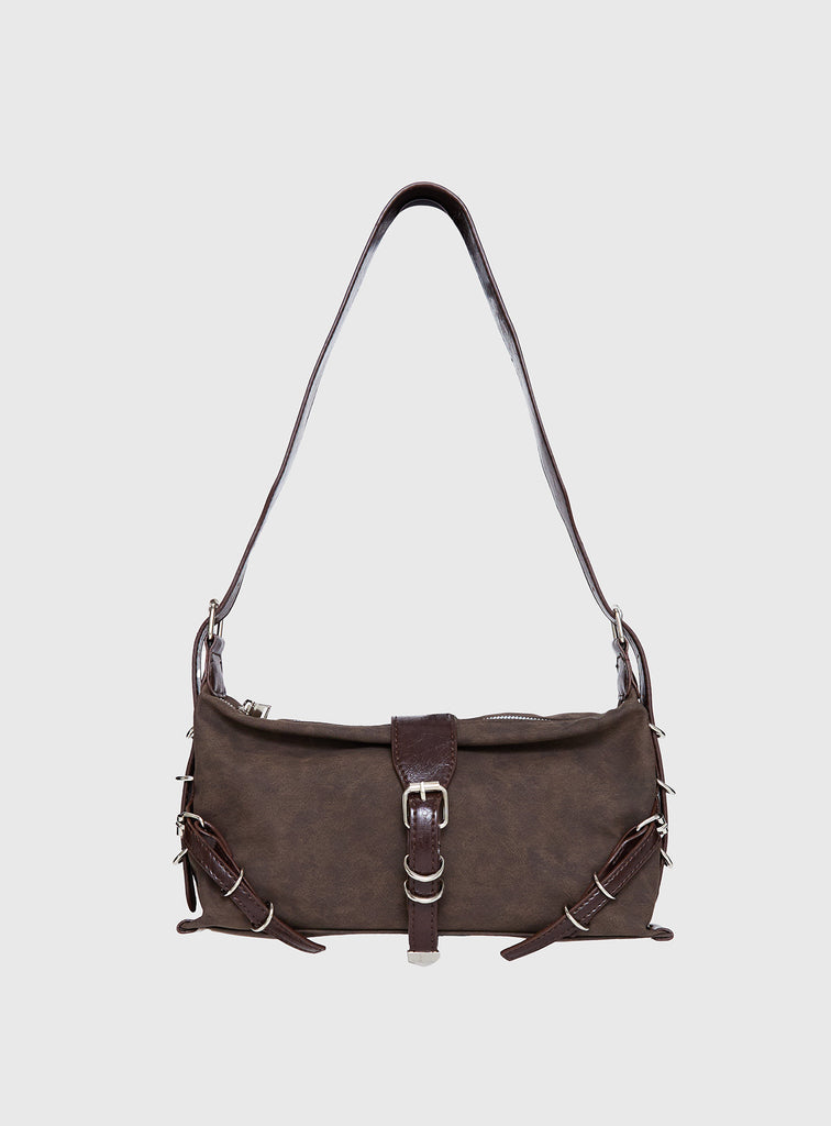 Anatolius Shoulder Bag Washed Brown | Princess Polly