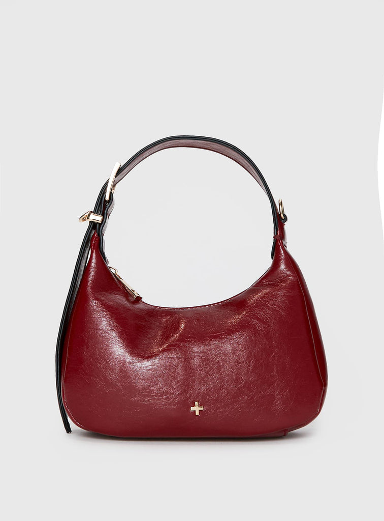 Gigi Shoulder Bag Cherry Red | Princess Polly