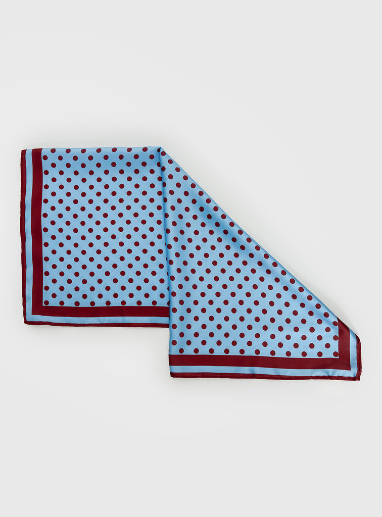Hyacinthe Scarf Blue Polka | Princess Polly