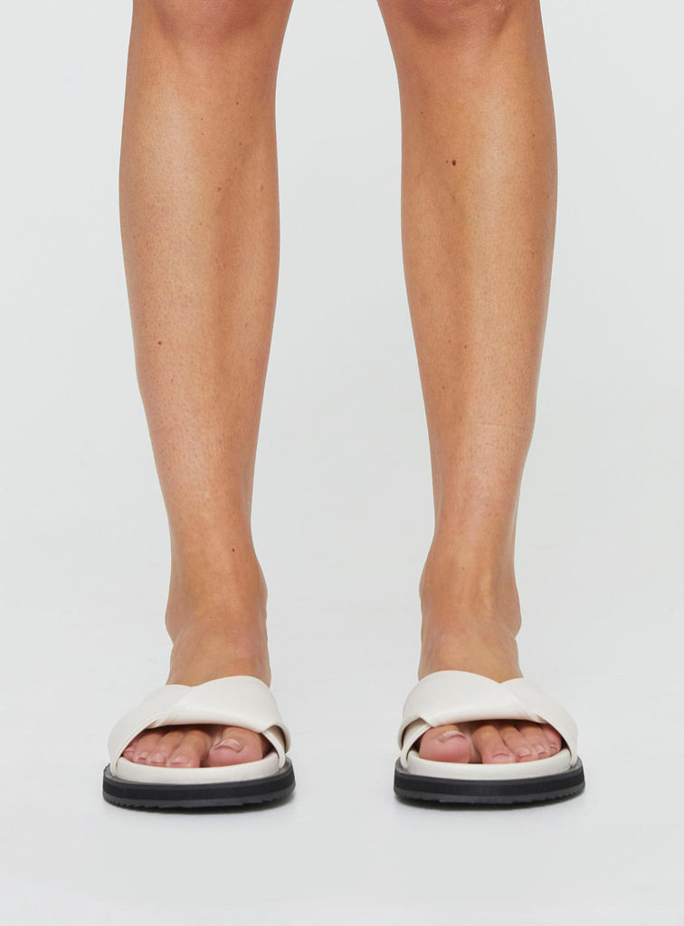 Billini Talen Slides Alabaster | Princess Polly