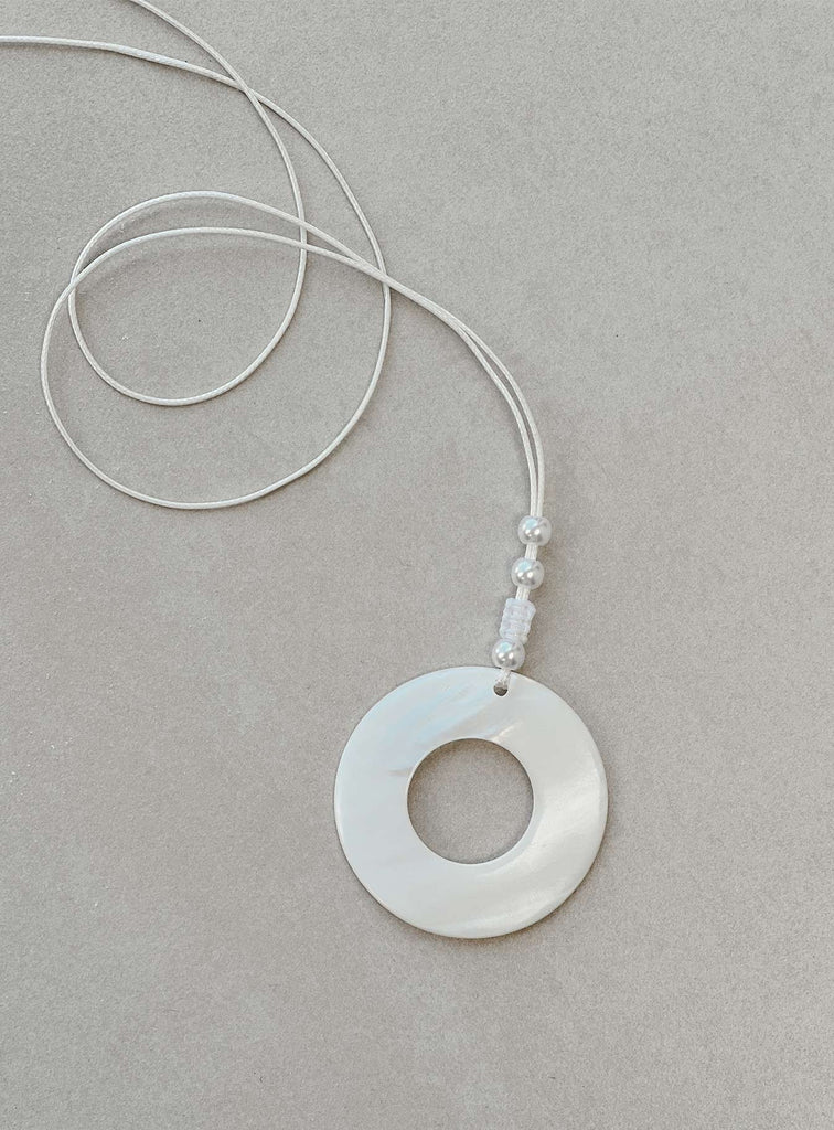 Sun Time Necklace White | Princess Polly