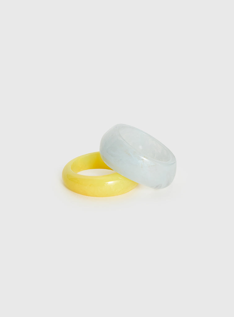 Dance All Night Cuff Pack Yellow / White | Princess Polly