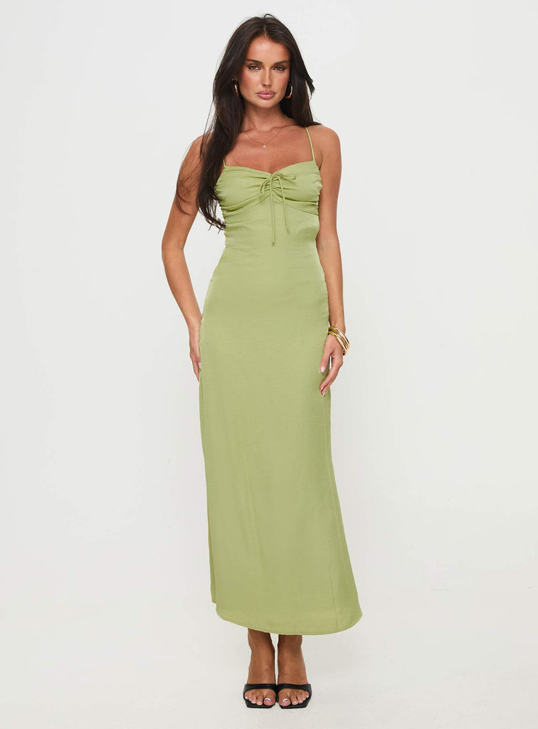 Kristyn Maxi Dress Green | Princess Polly
