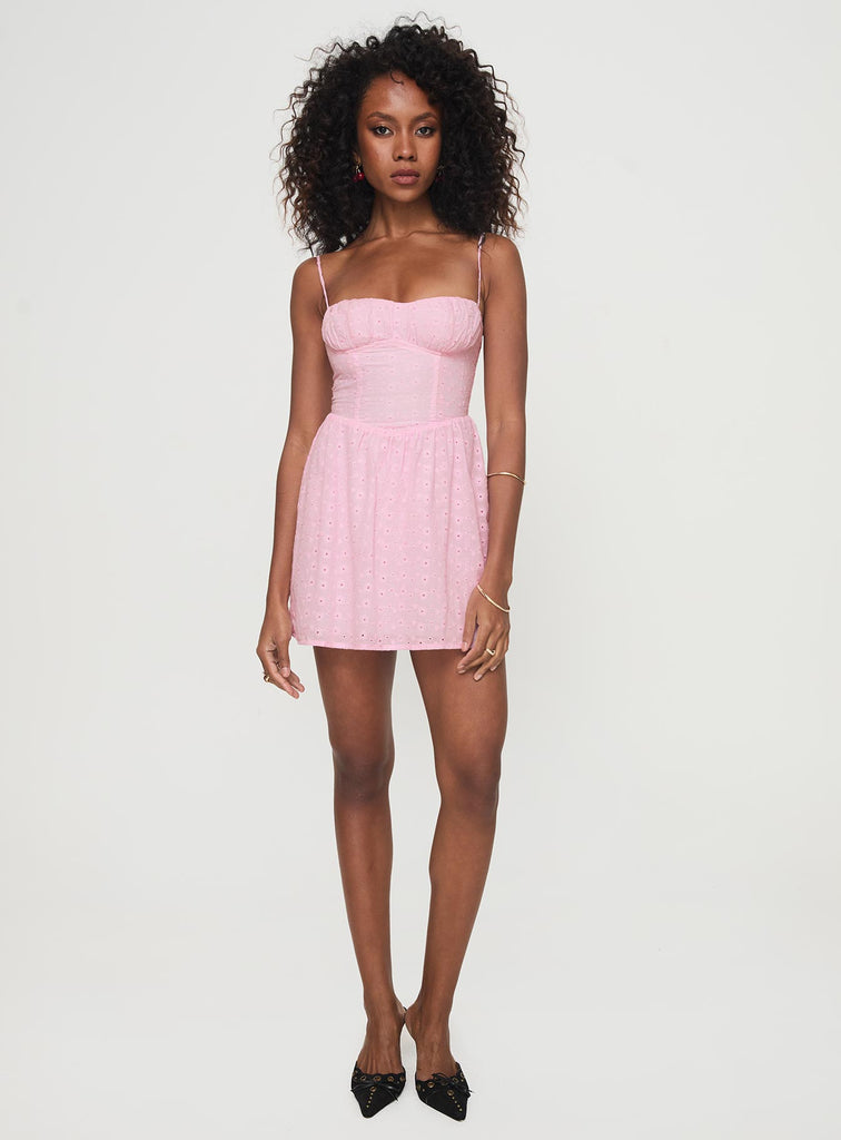 Mckilah Mini Dress Pink | Princess Polly