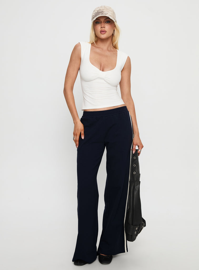 Penni Ruched Tank Top White | Princess Polly