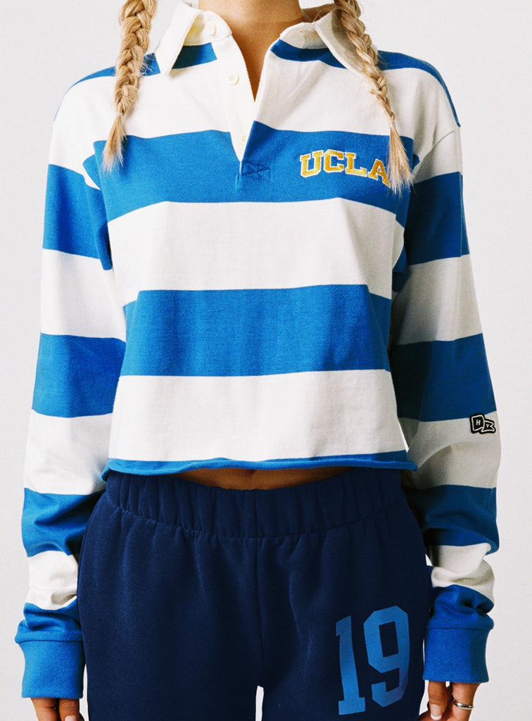 UCLA Rugby Polo Blue / White | Princess Polly