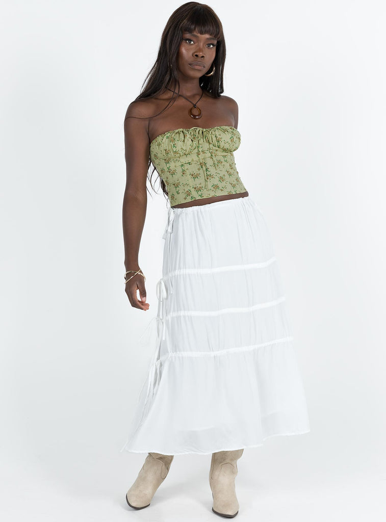 Rizzi Top Green Floral | Princess Polly