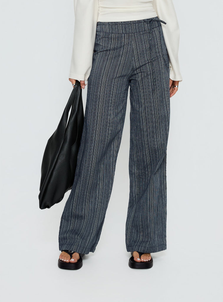 Rush Hours Tie Up Pants Black | Princess Polly