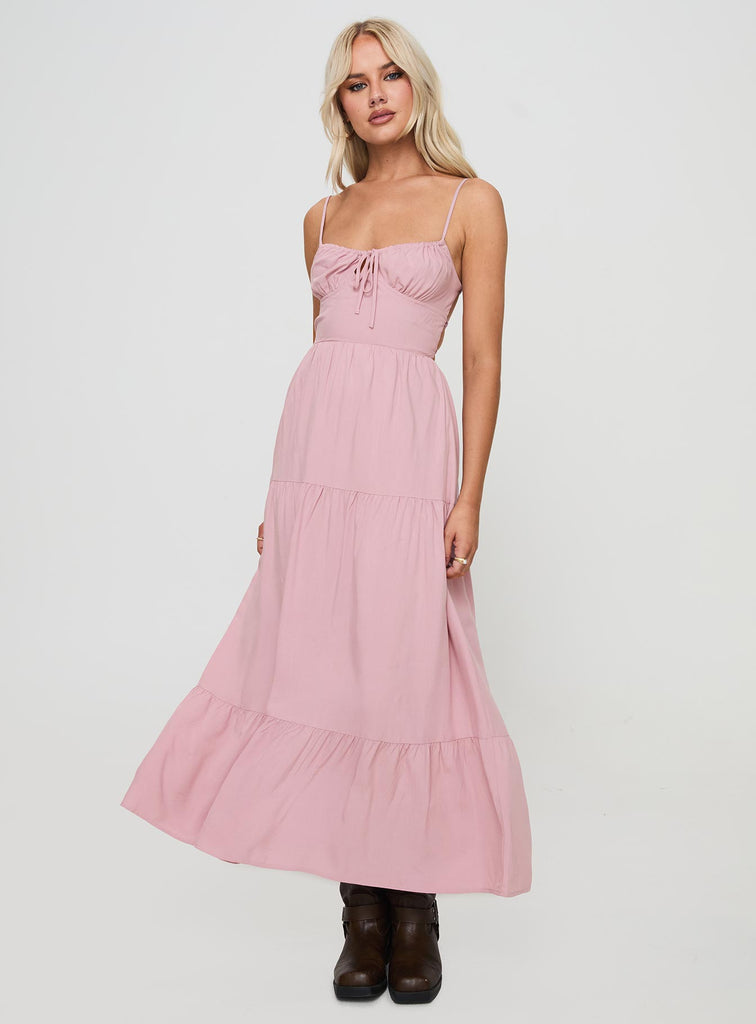 Juzen Maxi Dress Pink | Princess Polly