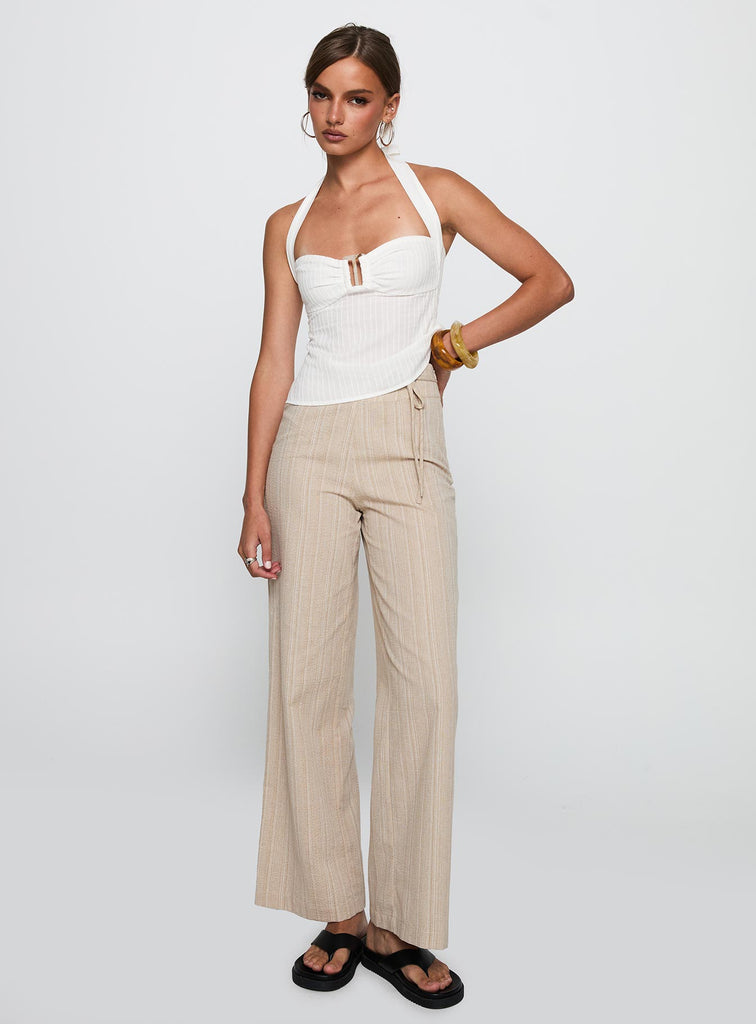 Isabetta Halter Top White | Princess Polly USA